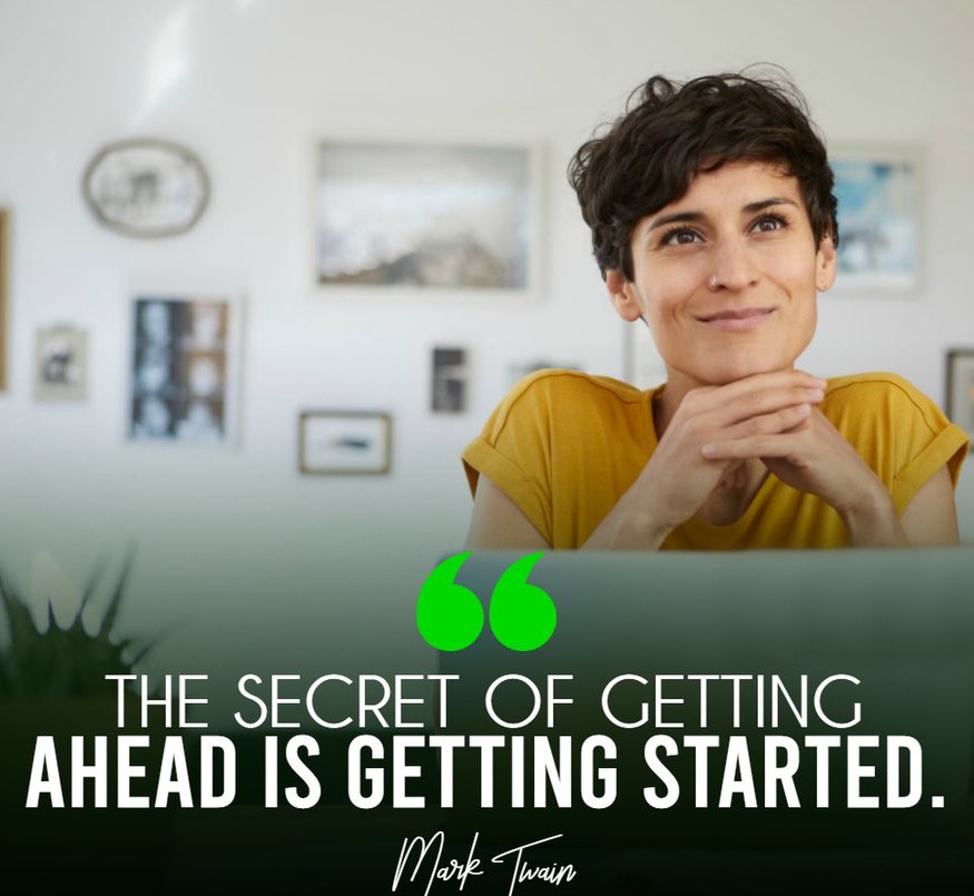 The secret of getting ahead